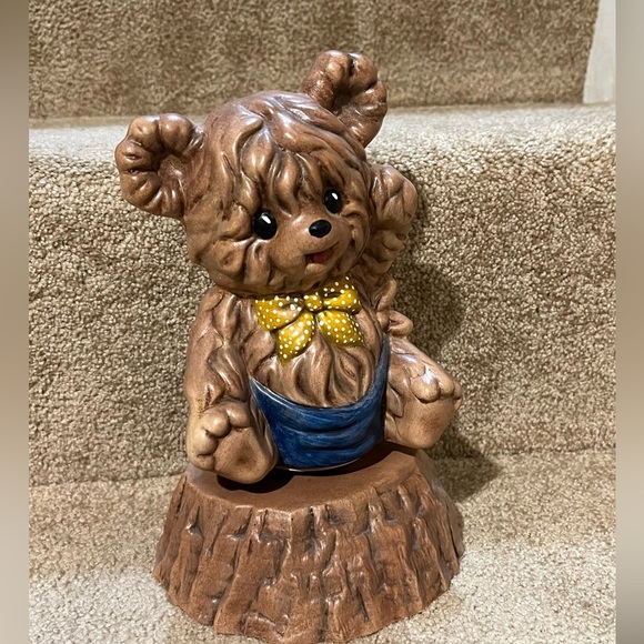 Accents | Ceramic Hand Painted Teddy Bear Music Box | Poshmark